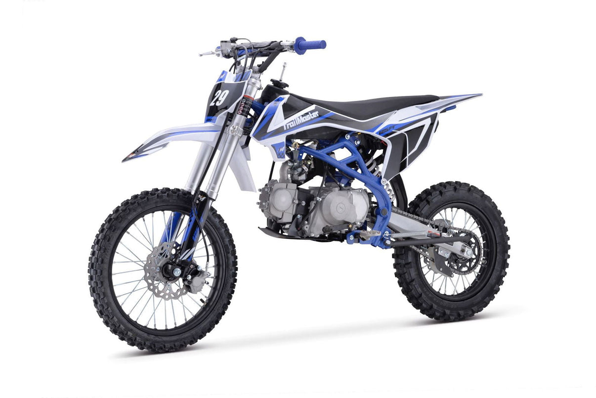 TrailMaster TM29 125cc Dirt Bike, Large Frame, 4-Speed Manual, with El ...