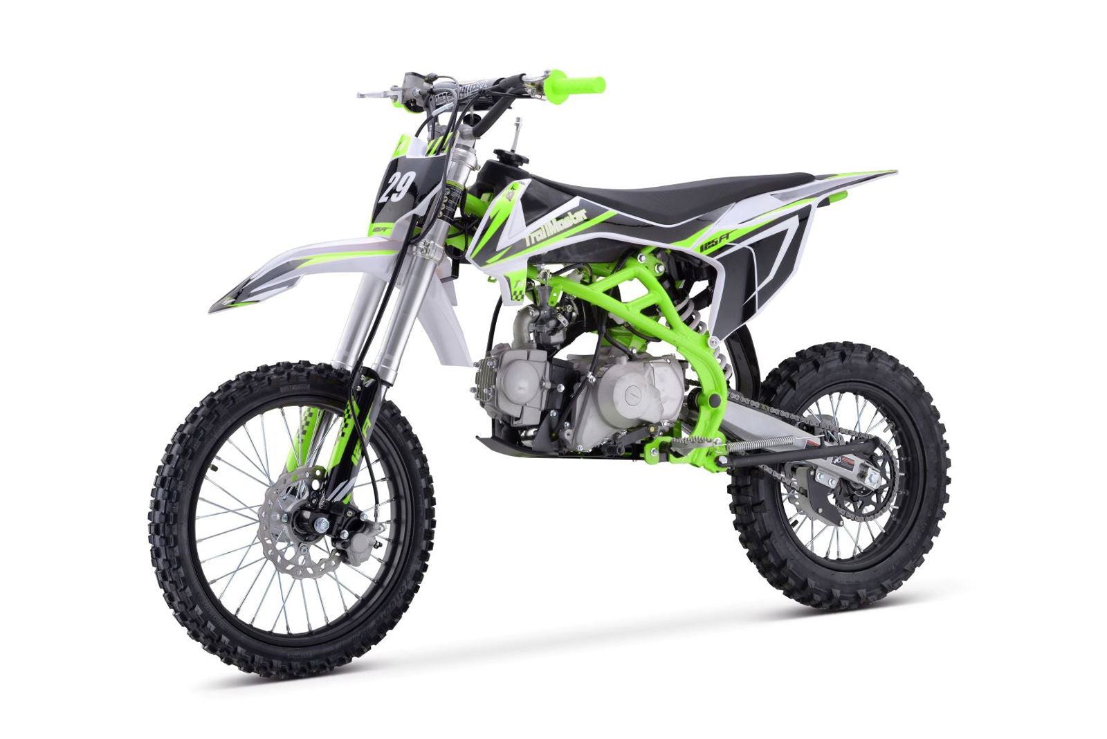 TrailMaster TM29 125cc Dirt Bike, Large Frame, 4-Speed Manual, with El ...