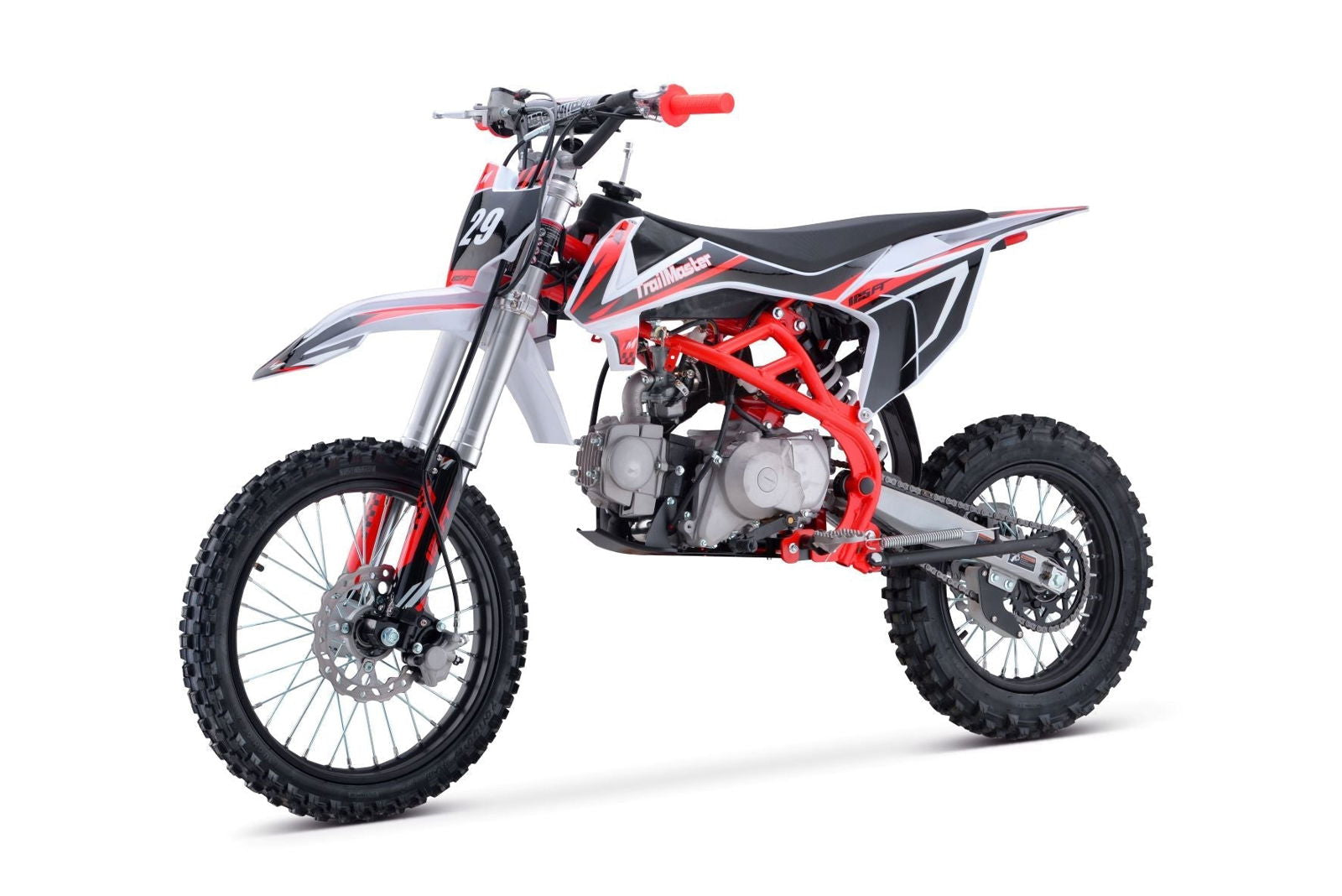 TrailMaster TM29 125cc Dirt Bike, Large Frame, 4-Speed Manual, with El ...