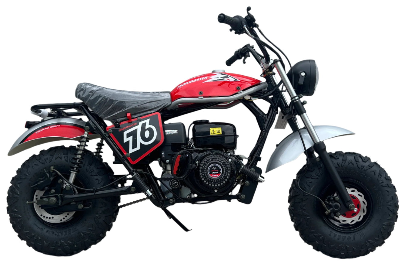 TrailMaster Hurricane 200X PRO Mini Bike, 196cc 6.5hp with Electric St – TrailMaster Powersports
