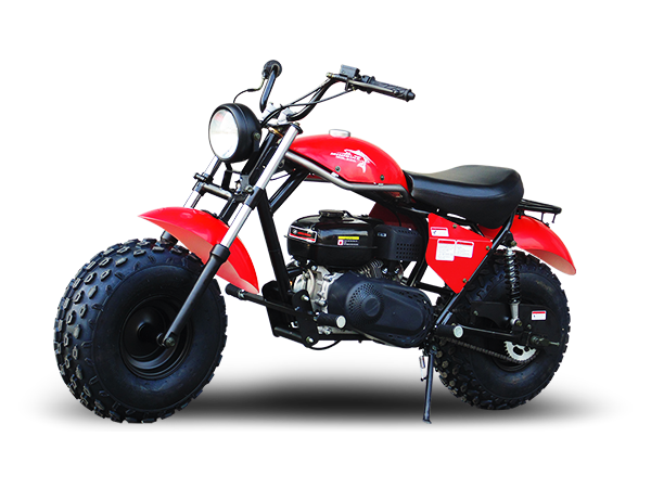 TrailMaster Monster Dog II Mini Bike, 208cc 7.5hp with Torque Converte ...