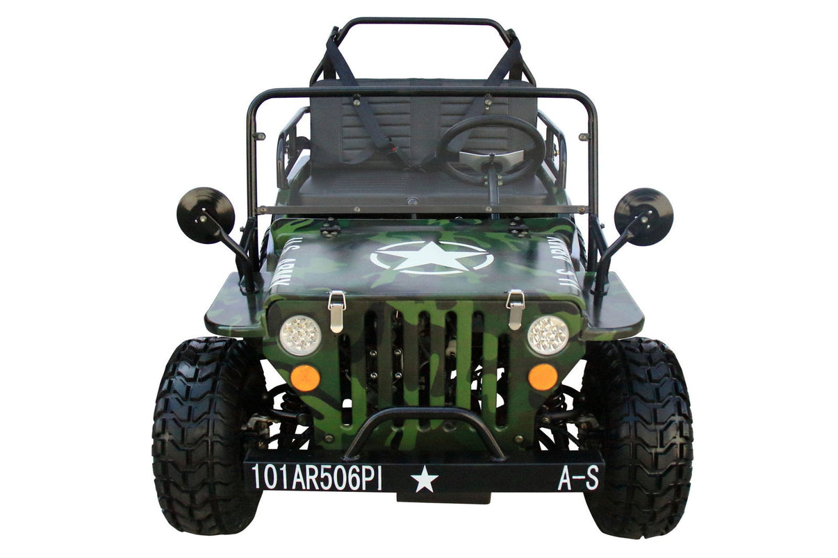 Willys Style Jeep Go Kart, 125cc Gas Engine, 3-speed with Reverse ...